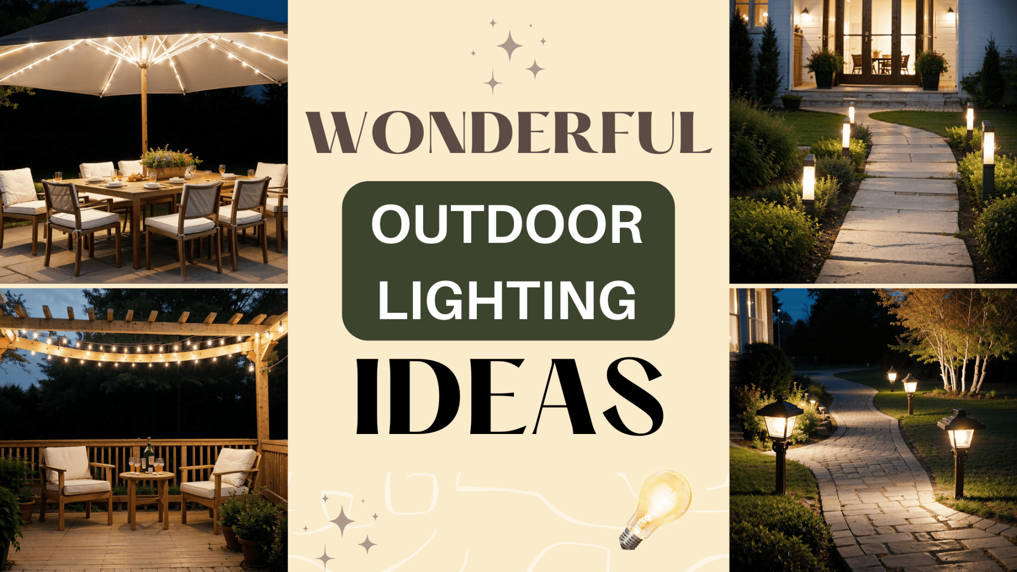 14 WONDERFUL Outdoor Lighting IDEAS to Illuminate Your Space