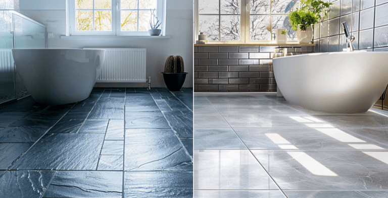 17 Gorgeous Bathroom Flooring Ideas Trends (Durability, Safety & Style)