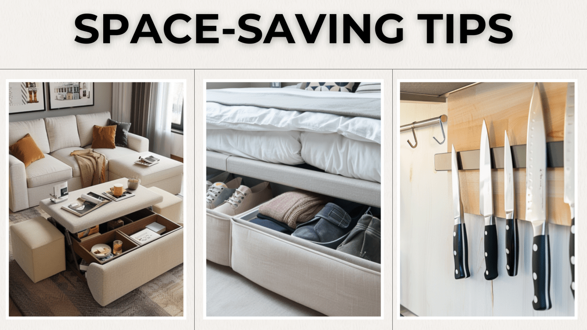 17 Small Space Clever Organization & Storage Solutions | Space-Saving Tips
