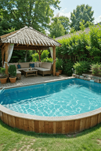 14 AMAZING Above Ground Pool Ideas to Inspire (+ Bar Addon)