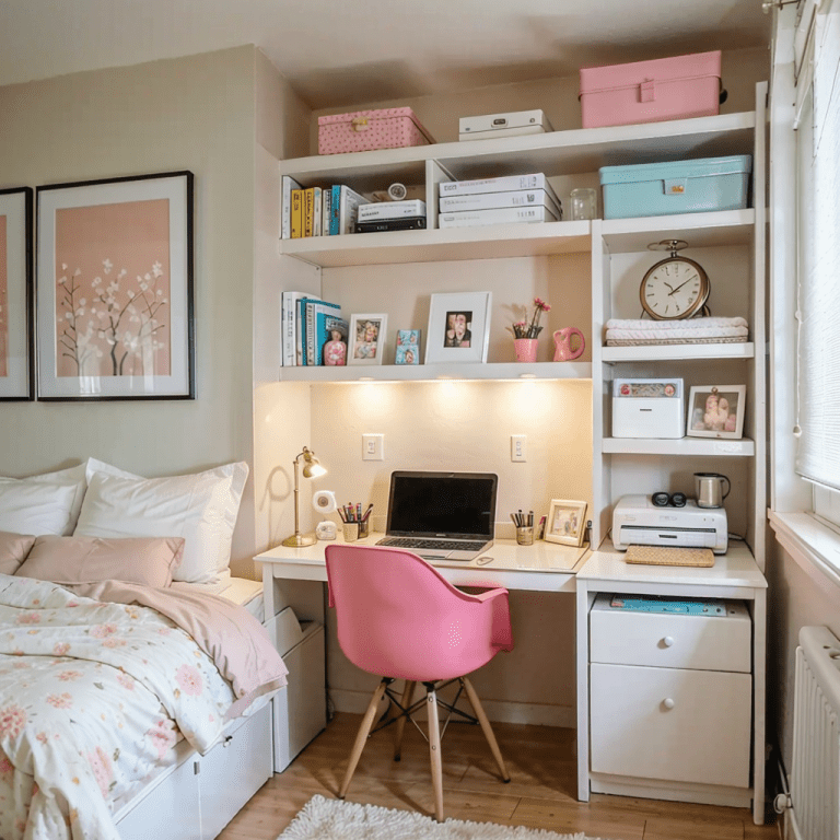 22 Smart Ideas & Organization for Small Bedroom (Looking Bigger ...
