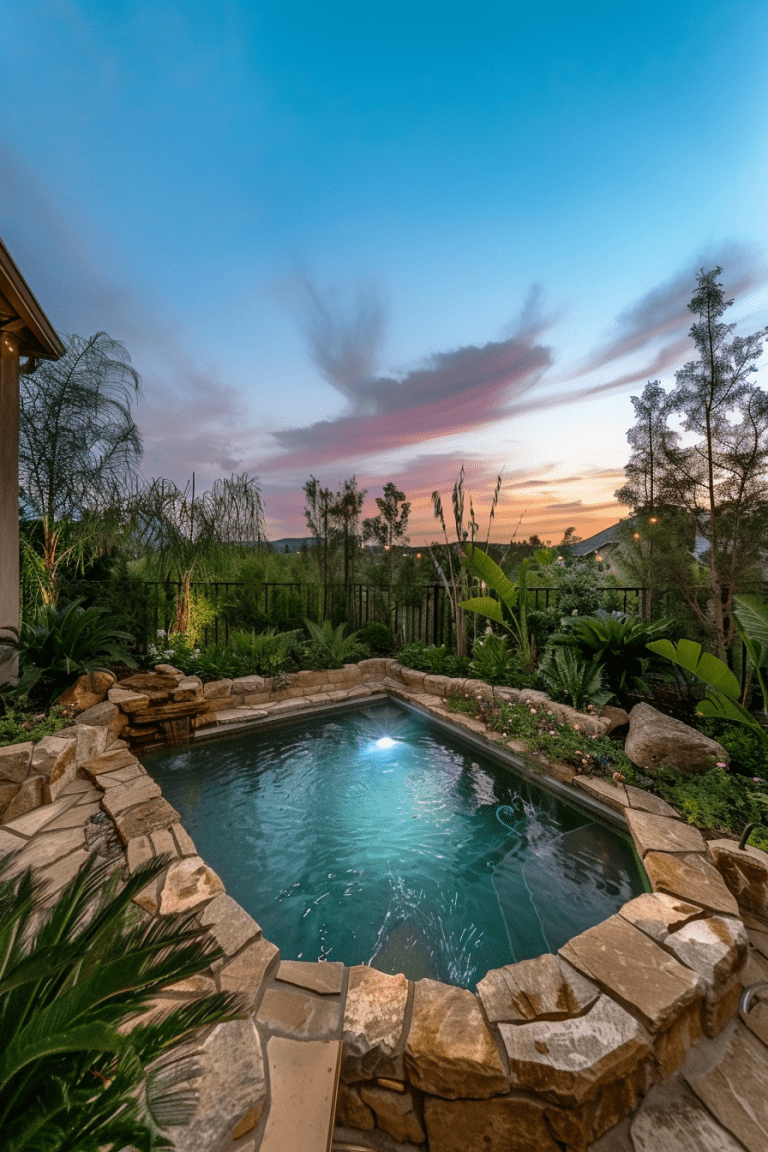 11+ Small Inground Pool Ideas [Avg. Cost, Materials & Yard Types Designs]