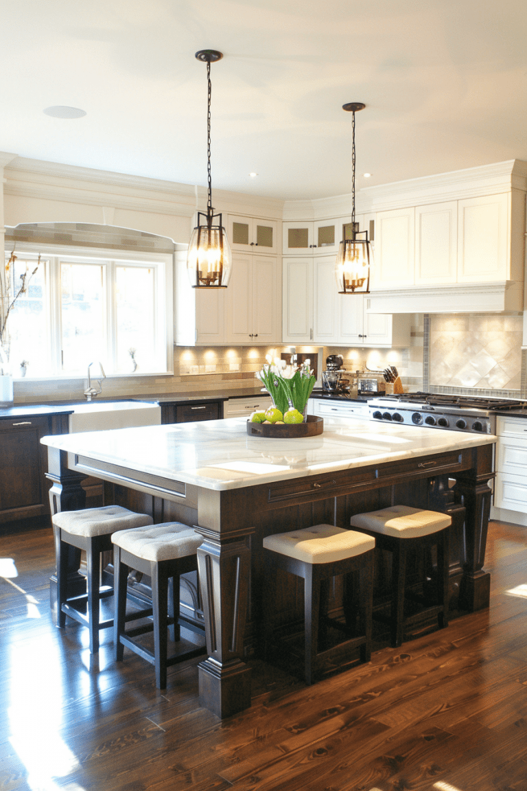 50+ Stunning Kitchen Island Ideas (Seatings Options, Materials & Features)