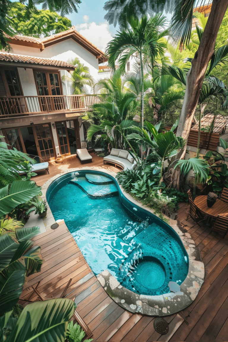 11+ Small Inground Pool Ideas [Avg. Cost, Materials & Yard Types Designs]