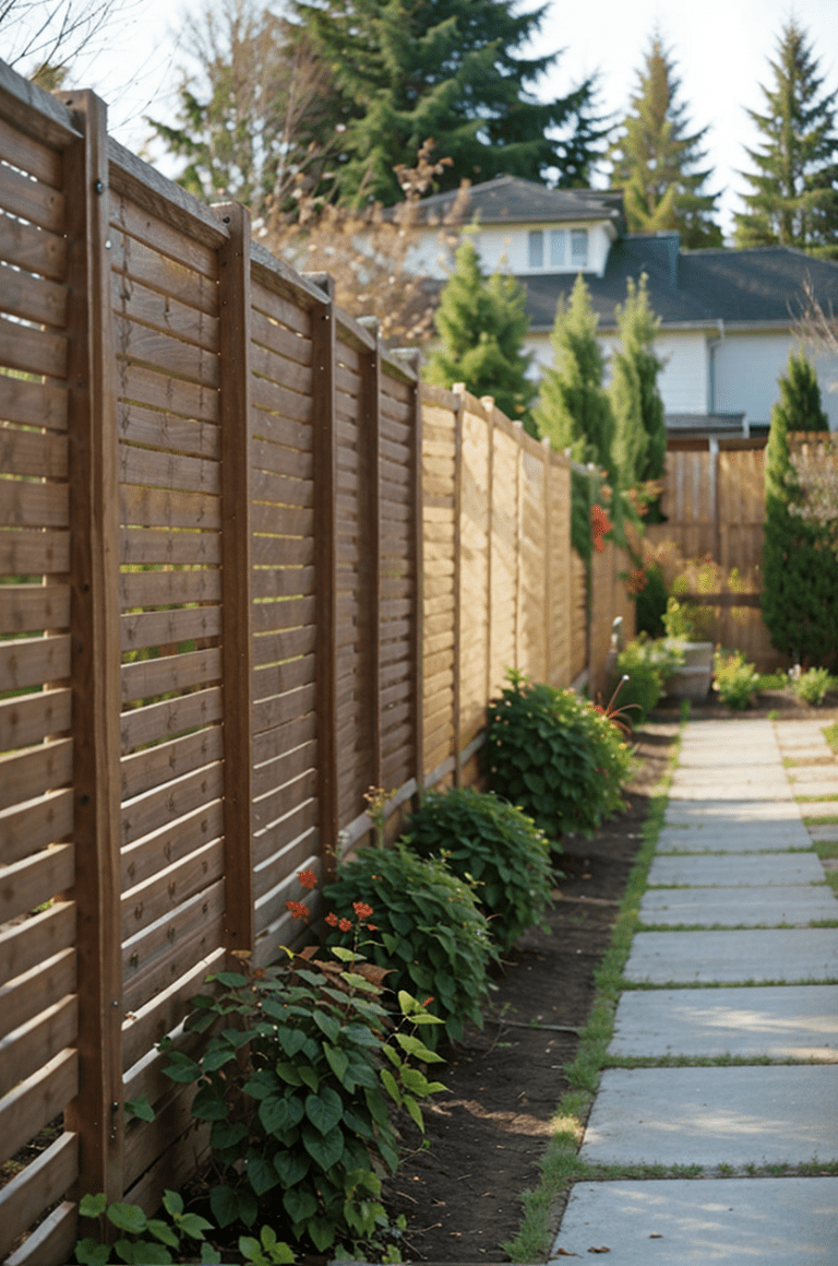15+ Gorgeous Privacy Fence Ideas (Good Materials & Tips for Private Home) 👀