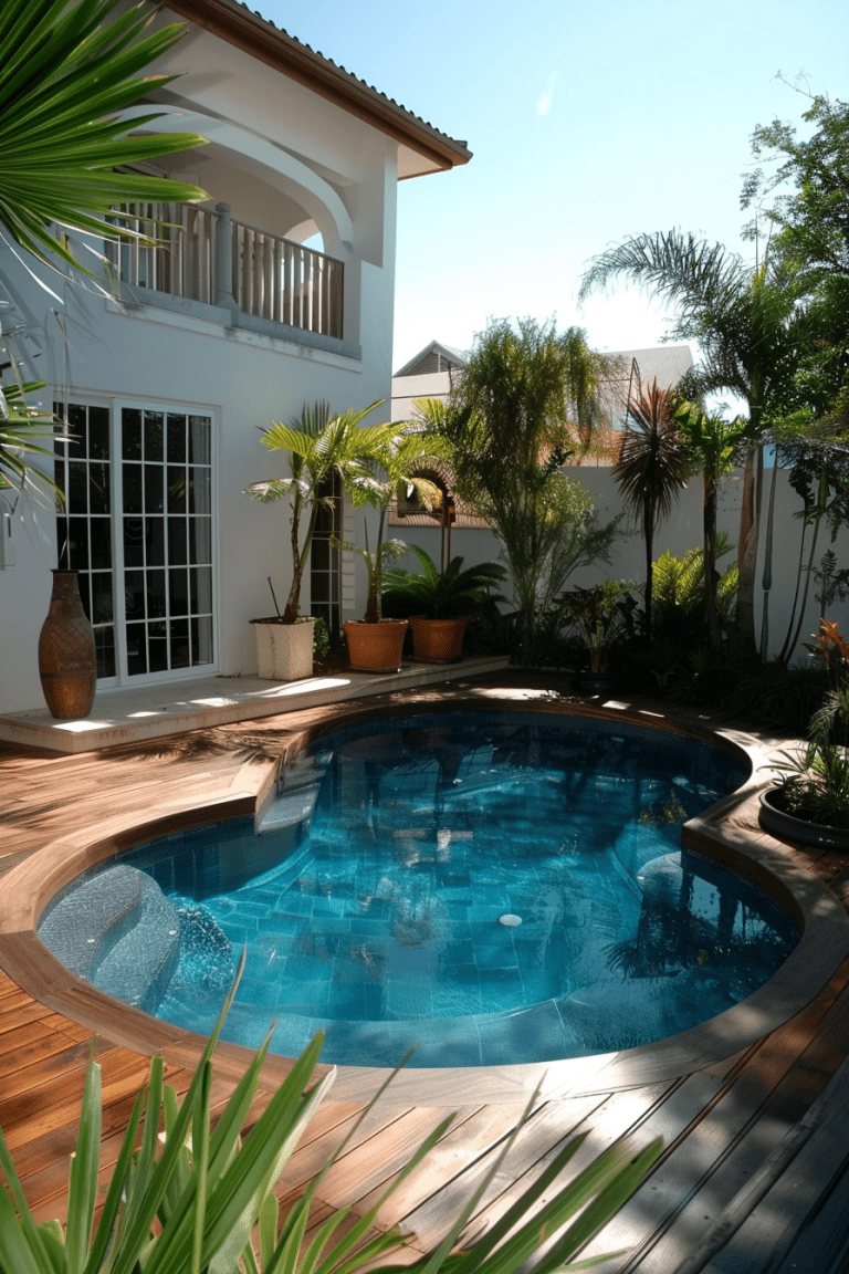 11+ Small Inground Pool Ideas [Avg. Cost, Materials & Yard Types Designs]